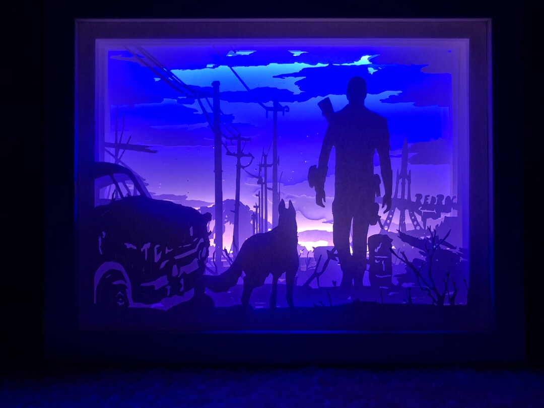 Fallout Light Box Gaming Room Decor Gaming Night Light - Etsy