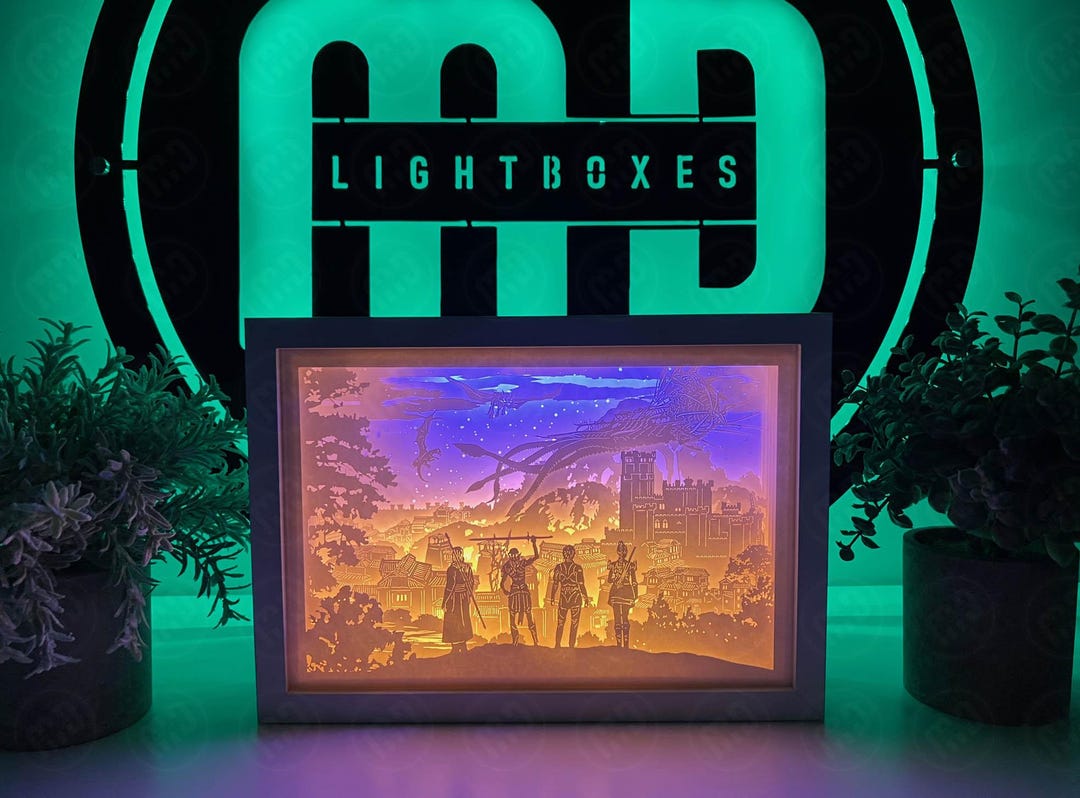 Baldur's Gate 3 Lightbox: Gaming Room Decor Night Light - Etsy