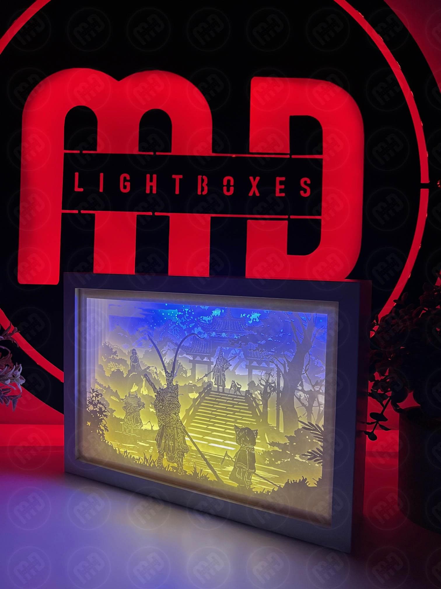 Black Myth: Wukong Light Box - Gaming Room Decor - Unique Night Light ...