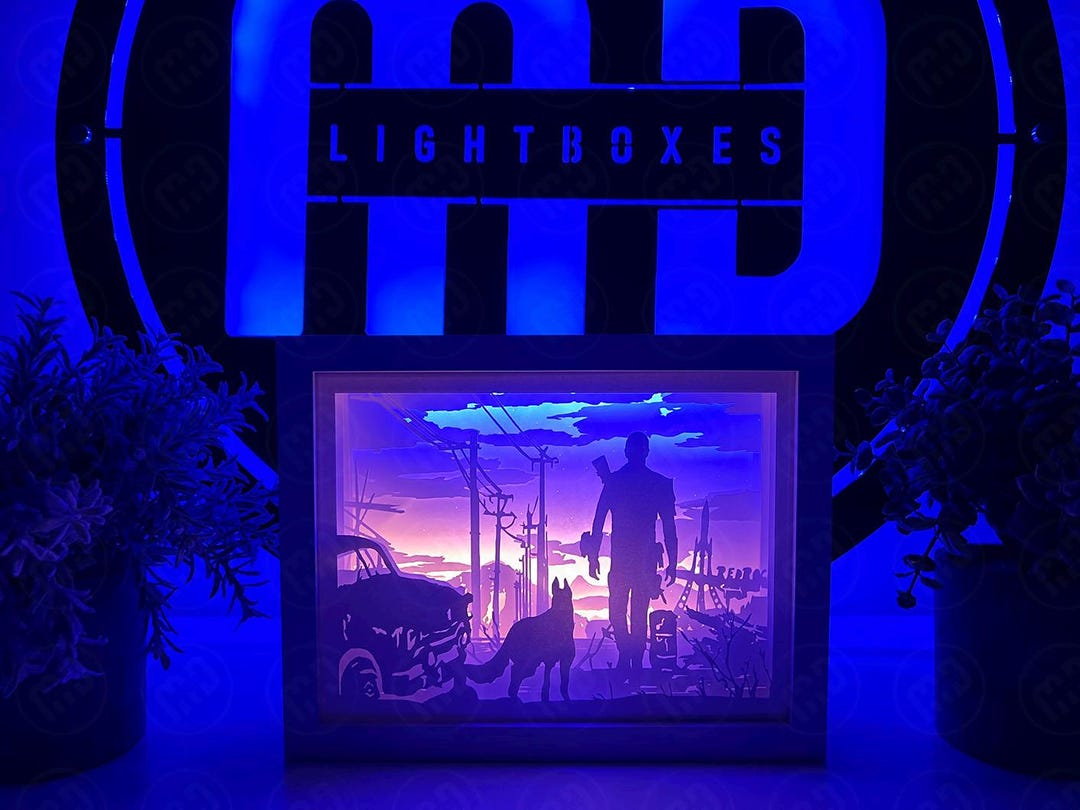 Fallout Light Box | Gaming Room Decor | Gaming Night Light - Etsy