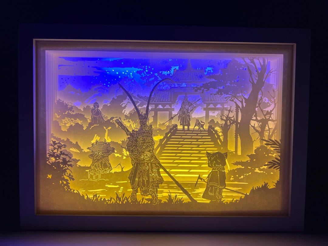 New Deluxe Wukong Light Box Gaming Room Decor Gaming Night Light - Etsy UK