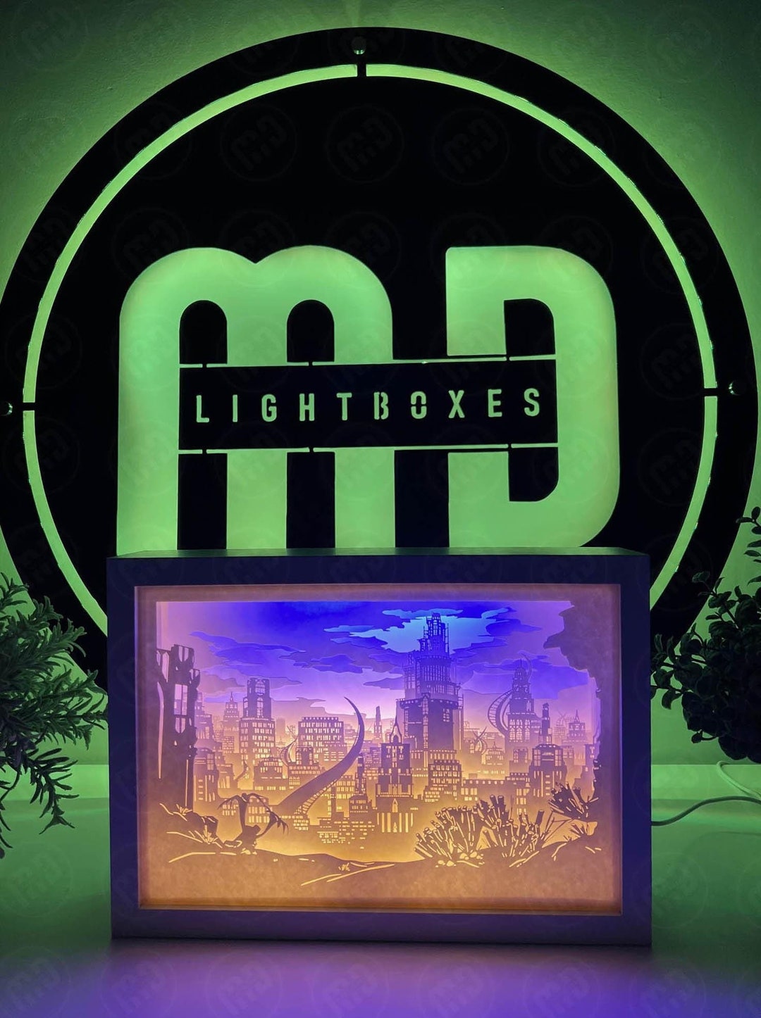 Final Fantasy XIV Light Box | Gaming Room Decor Night Light | Gift for ...