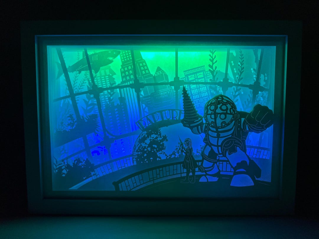 New Deluxe Bioshock Light Box Gaming Room Decor Gaming Night Light - Etsy
