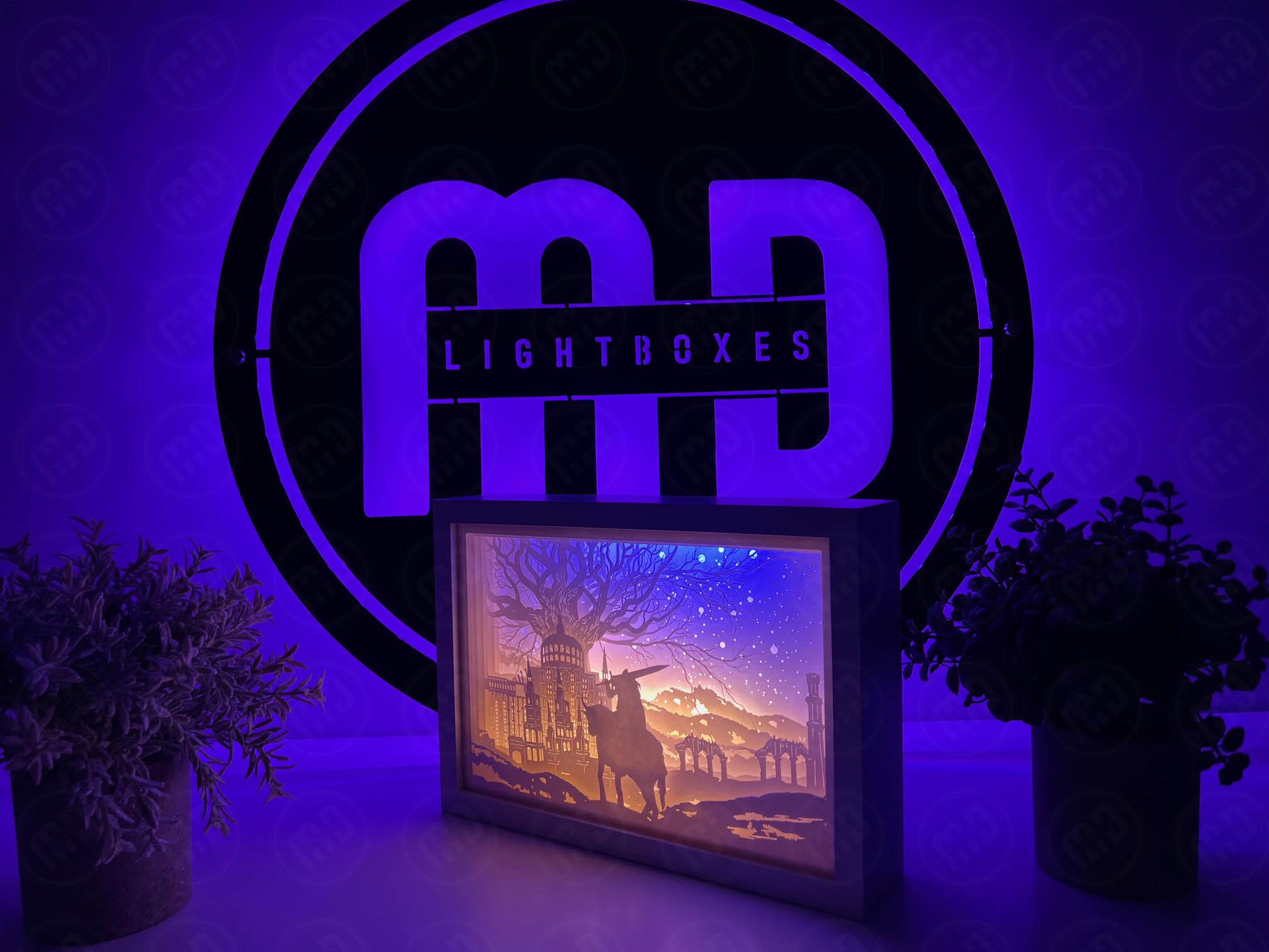 Deluxe Elden Ring Lightbox: Gaming Night Light, Bloodborne Gift - Etsy