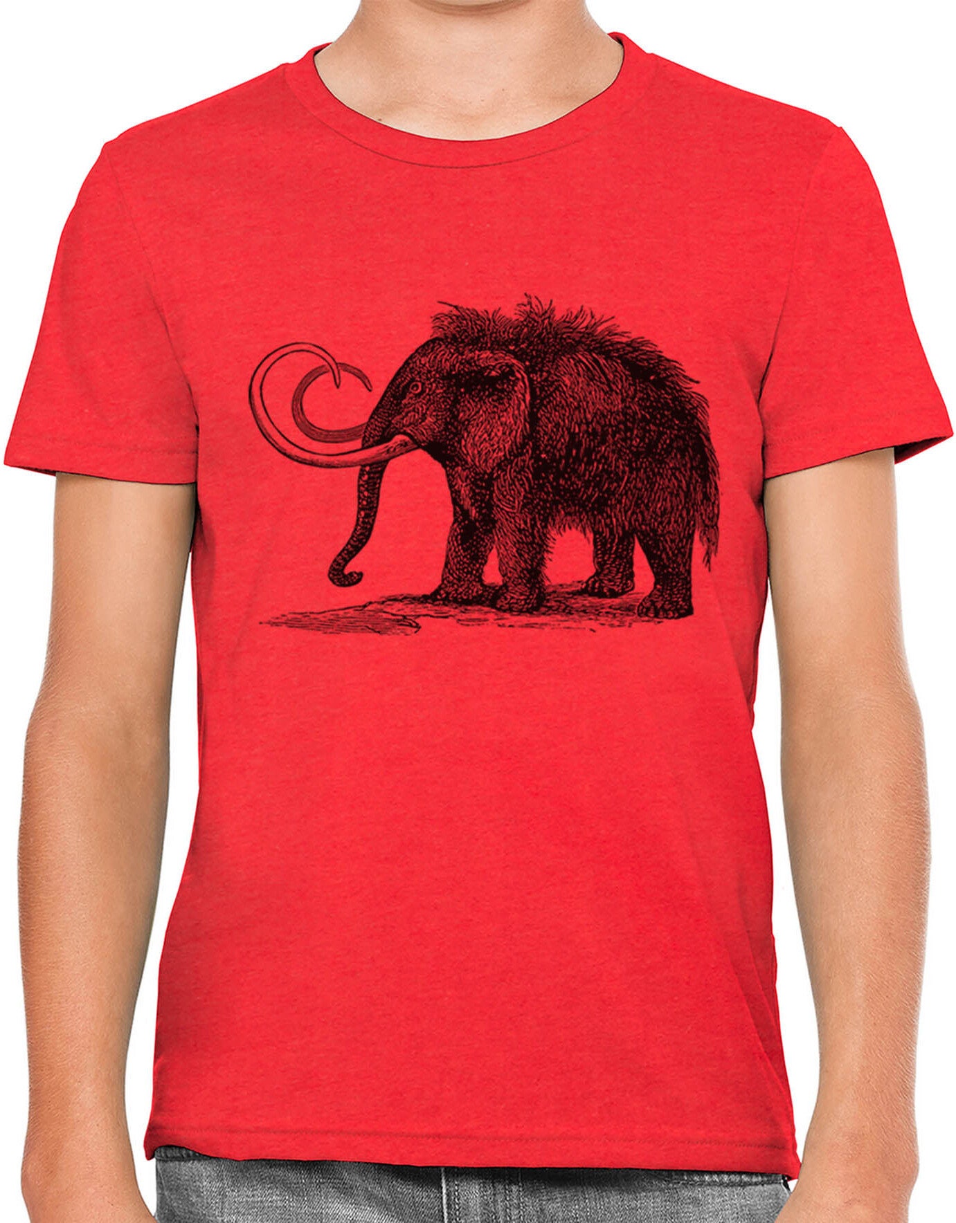 Moon Mouse Apparel Hairy Mammoth Kids Unisex Youth Cotton T-shirt - Etsy