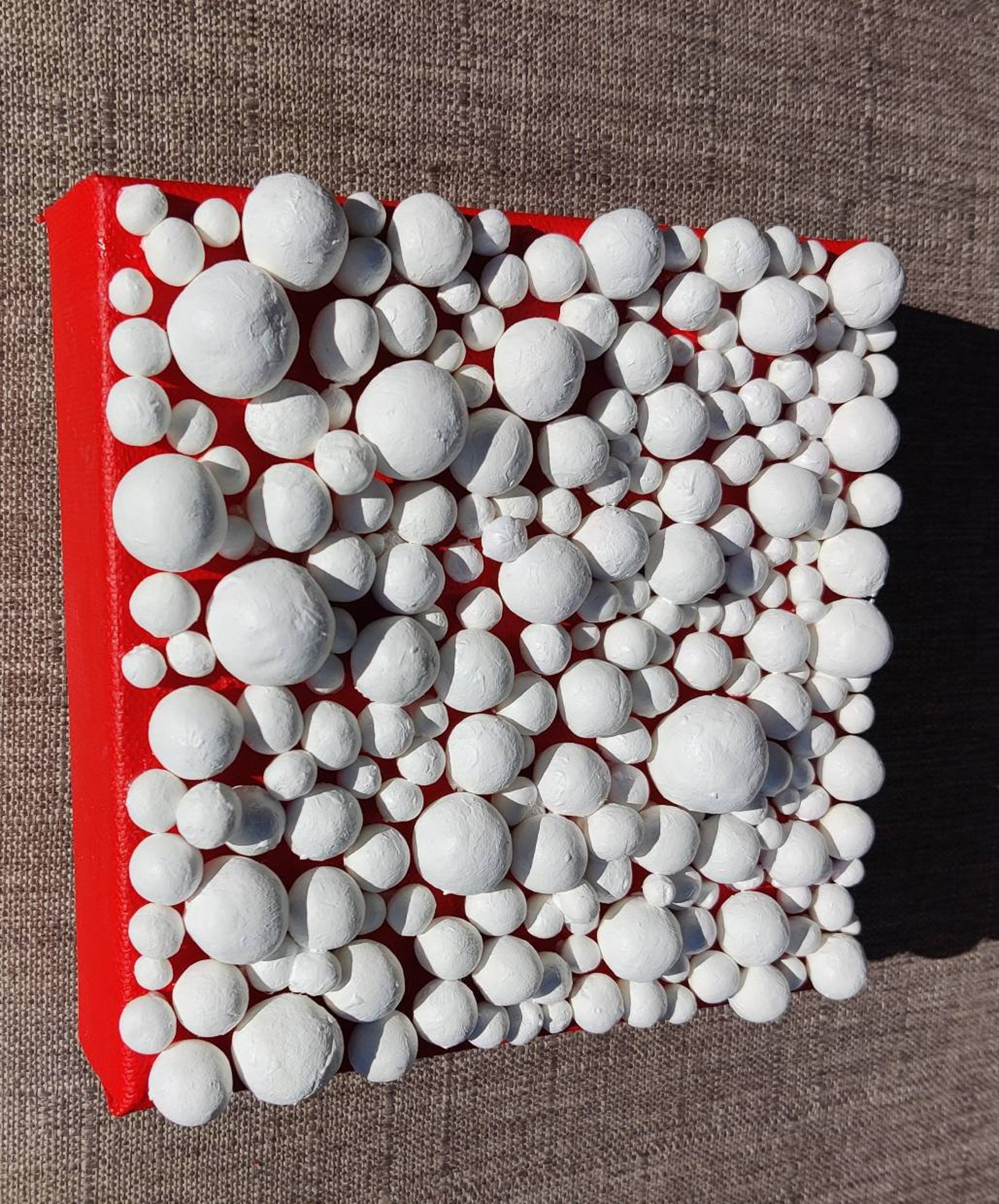 Sphere Wall Sculpture Bubbles Wall Sculpture White and Red - Etsy
