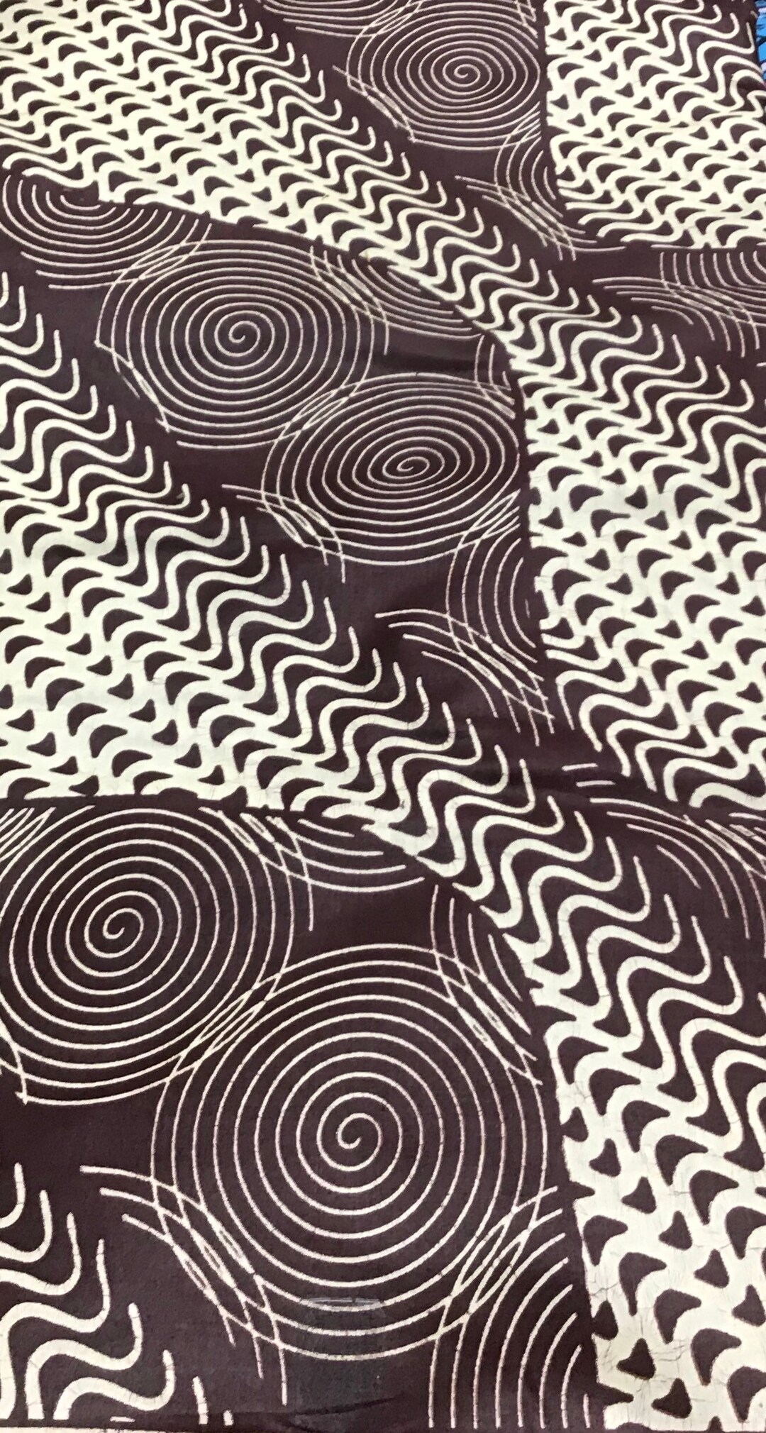African Print Fabric, Brown, Cream, Swirls, Circles - Etsy