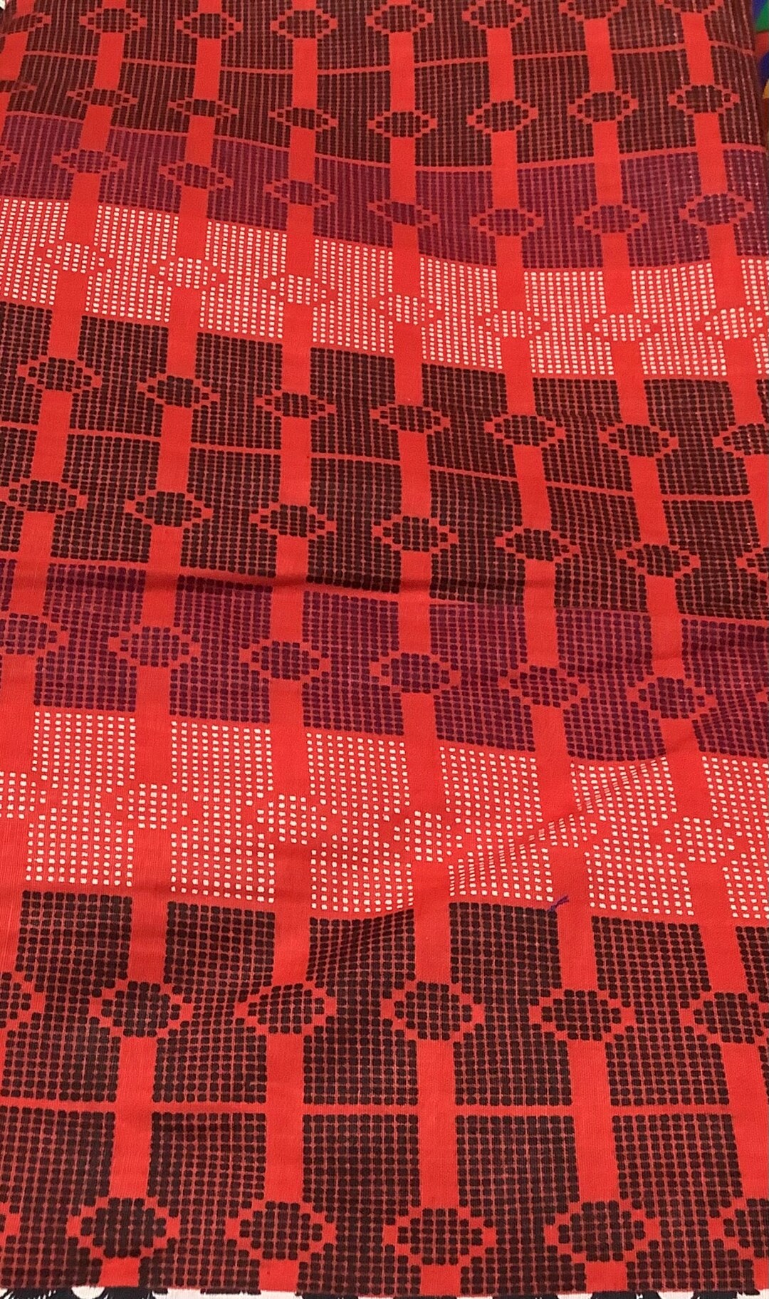 Afrikanischer Print Stoff, schwarz, rot, weiss - Etsy.de
