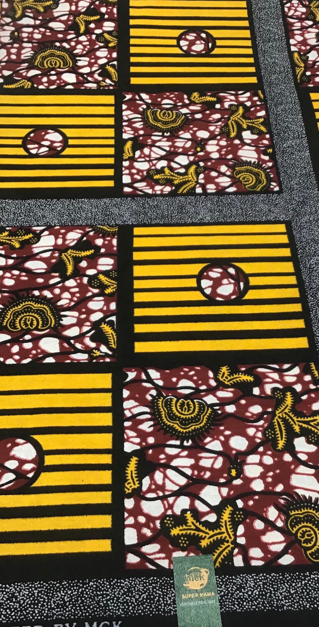 African Print Fabric From Mali, 100% Cotton, 36w X 45l, Sold by the ...