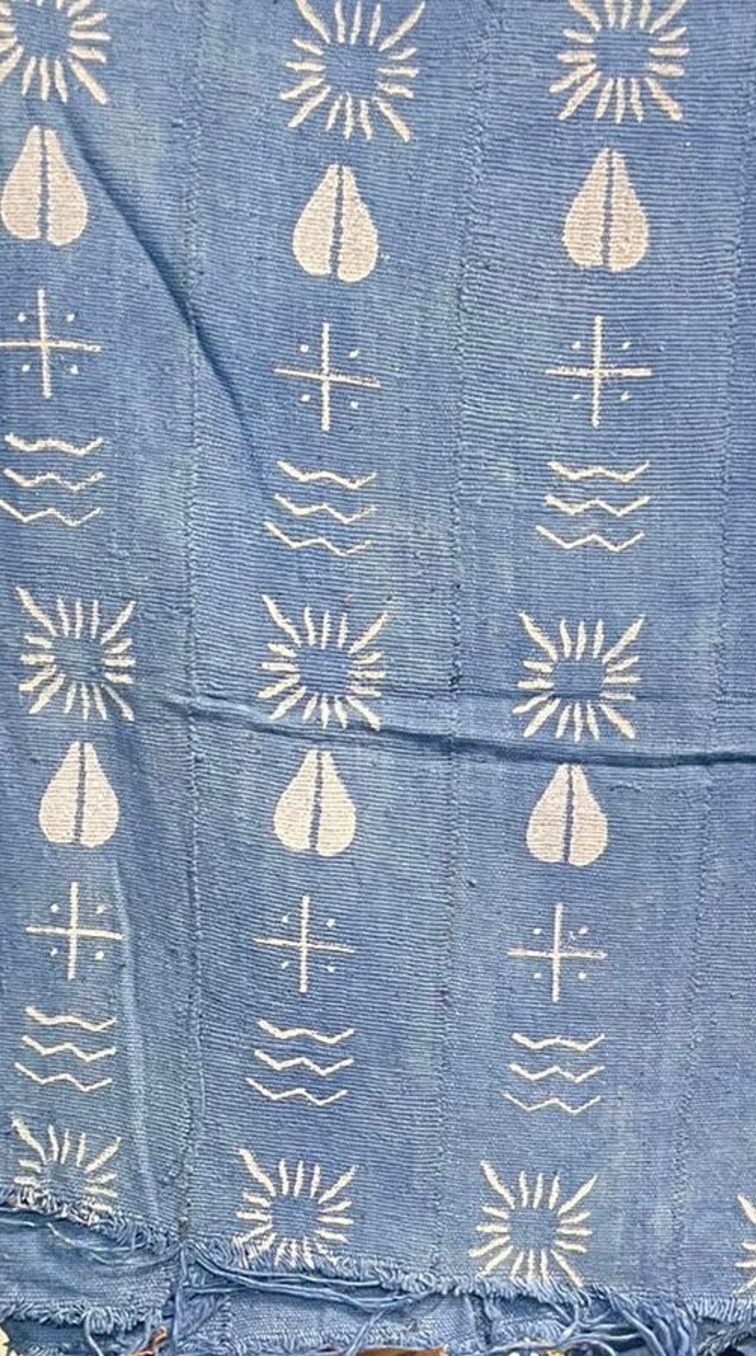 Hand Woven Mud, Light Blue, Cowrie Shells, Sunshine, Waves - Etsy