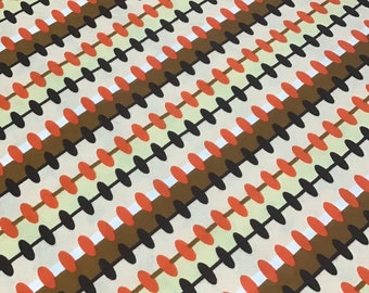 African Print Fabric Caramel, White, Chevron - Etsy