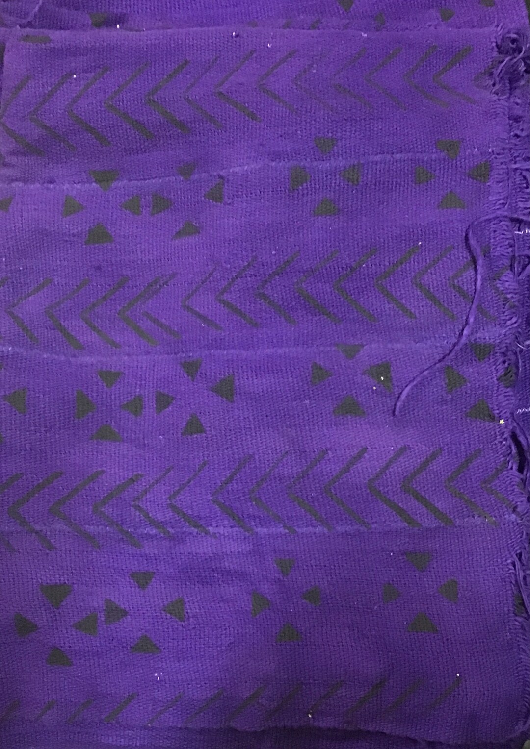 Hand Woven Mud Cloth, (184) Purple, Chevrons - Etsy
