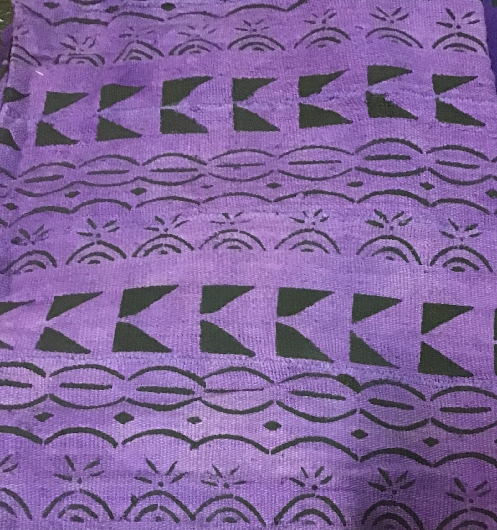 Hand Woven Mud Cloth, (173) Purple, Sun Rays - Etsy