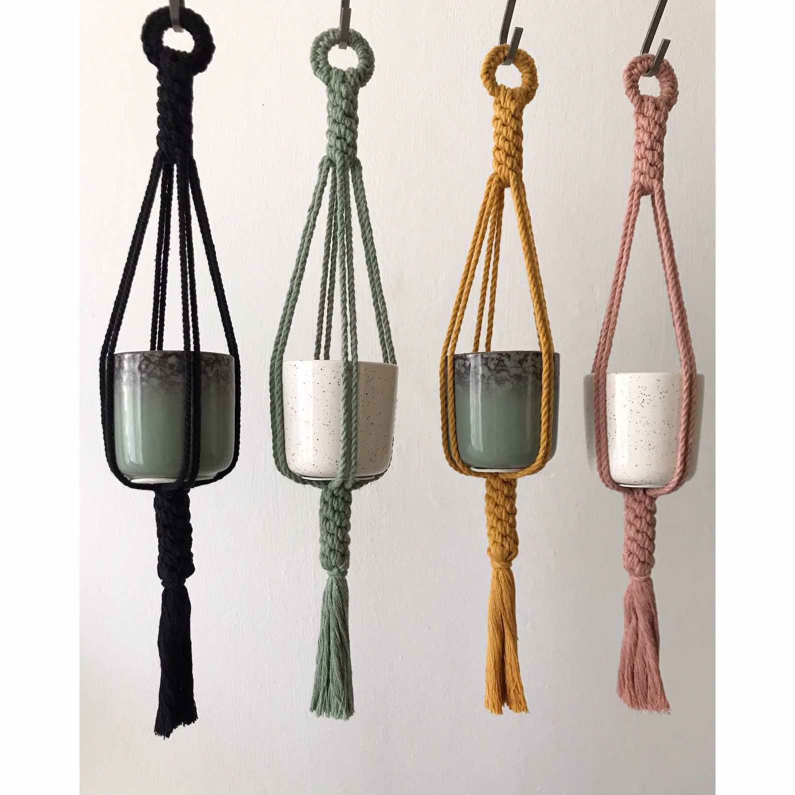 Macrame TUTORIAL Mini Plant Hanger the Royal Pdf PATTERN DIY - Etsy