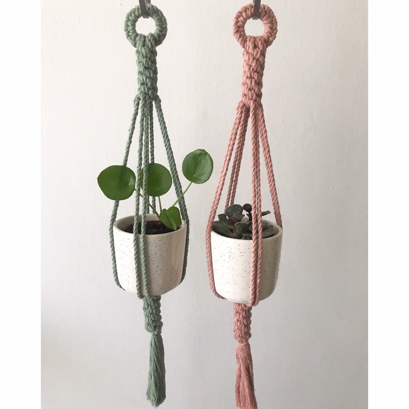 Macrame TUTORIAL, Mini Plant Hanger the Royal, Pdf PATTERN DIY - Etsy