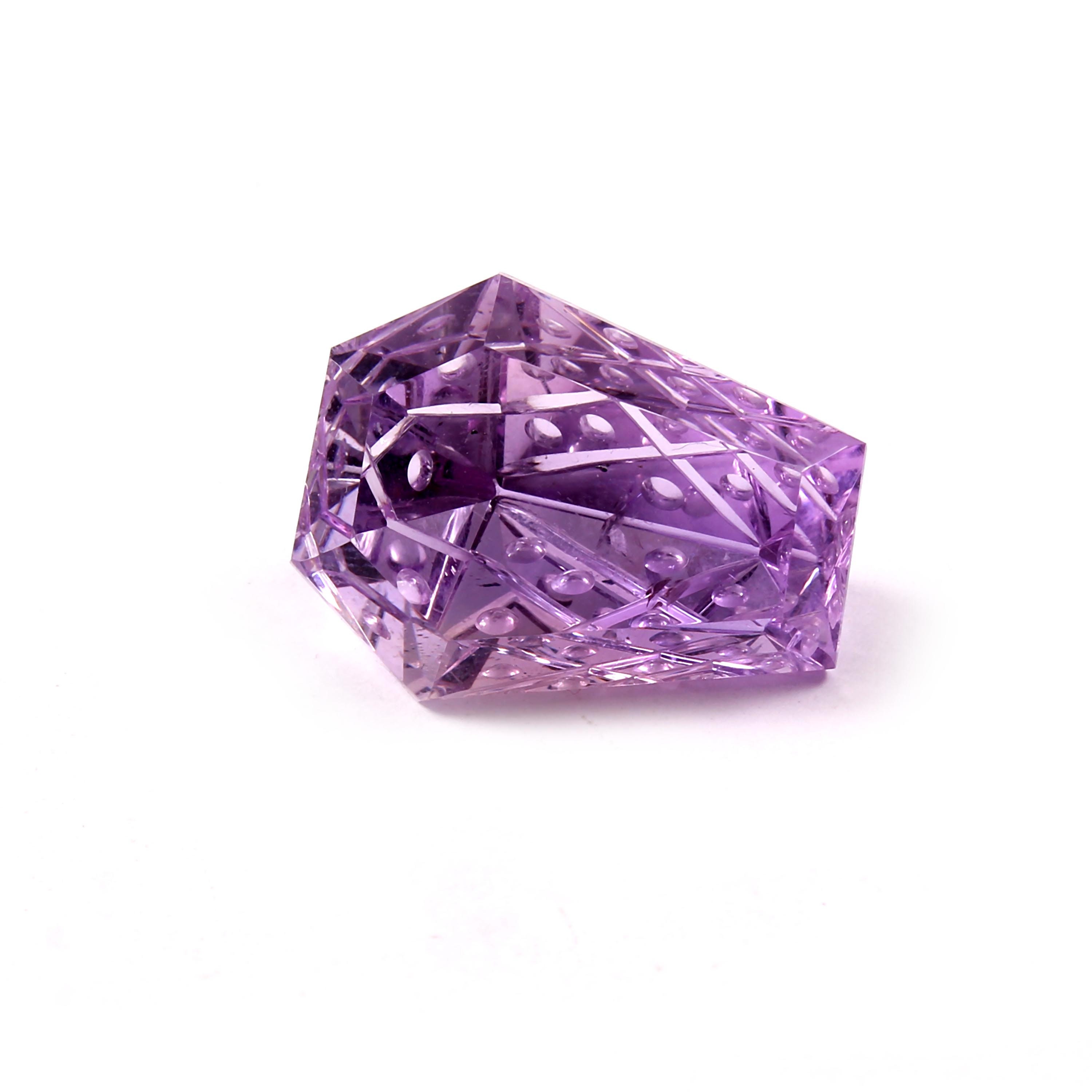 100% Natural Amethyst Fantasy Cut Carving Gemstone Shape Fancy - Etsy ...