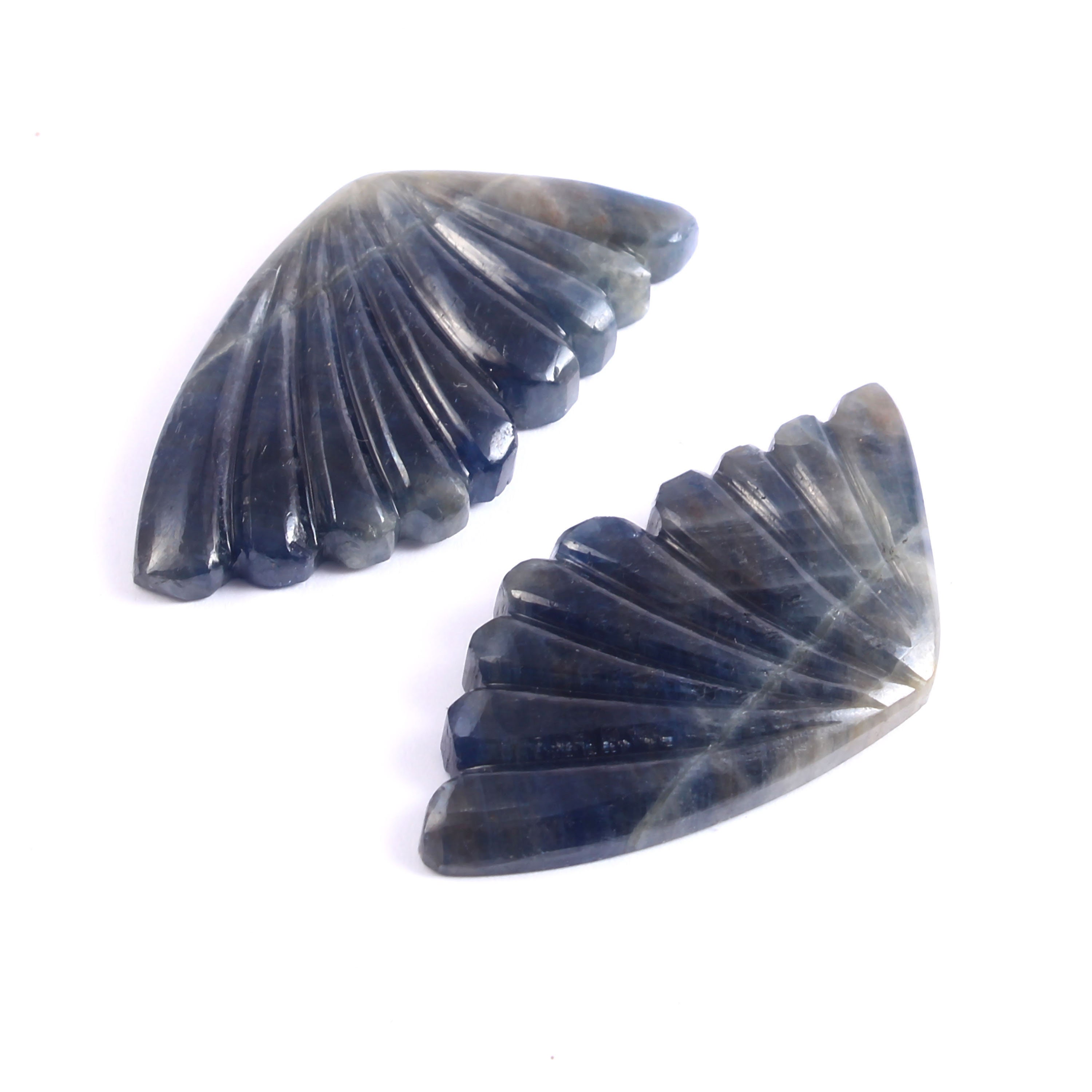 100% Natural Blue Sapphire Carving Gemstone Shape Butterfly - Etsy