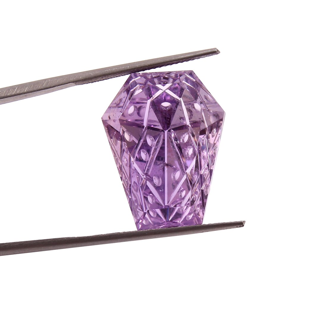 100% Natural Amethyst Fantasy Cut Carving Gemstone Shape Fancy - Etsy ...