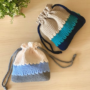 Crochet PATTERN: Minimalist Drawstring Pouch Trinket Bag | Etsy