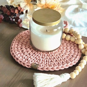Chunky Round Hot Pad- 3 Sizes Option, With or Without Hanging Loop - Etsy