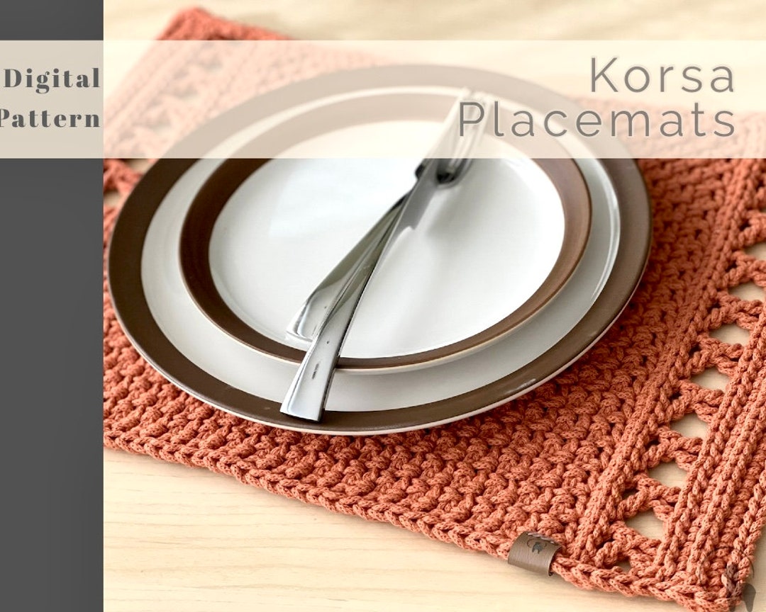 Crochet PATTERN: Rectangle Placemats Instant Download PDF - Etsy