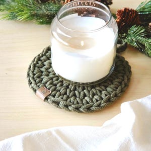 Chunky Round Hot Pad- 3 Sizes Option, With or Without Hanging Loop - Etsy
