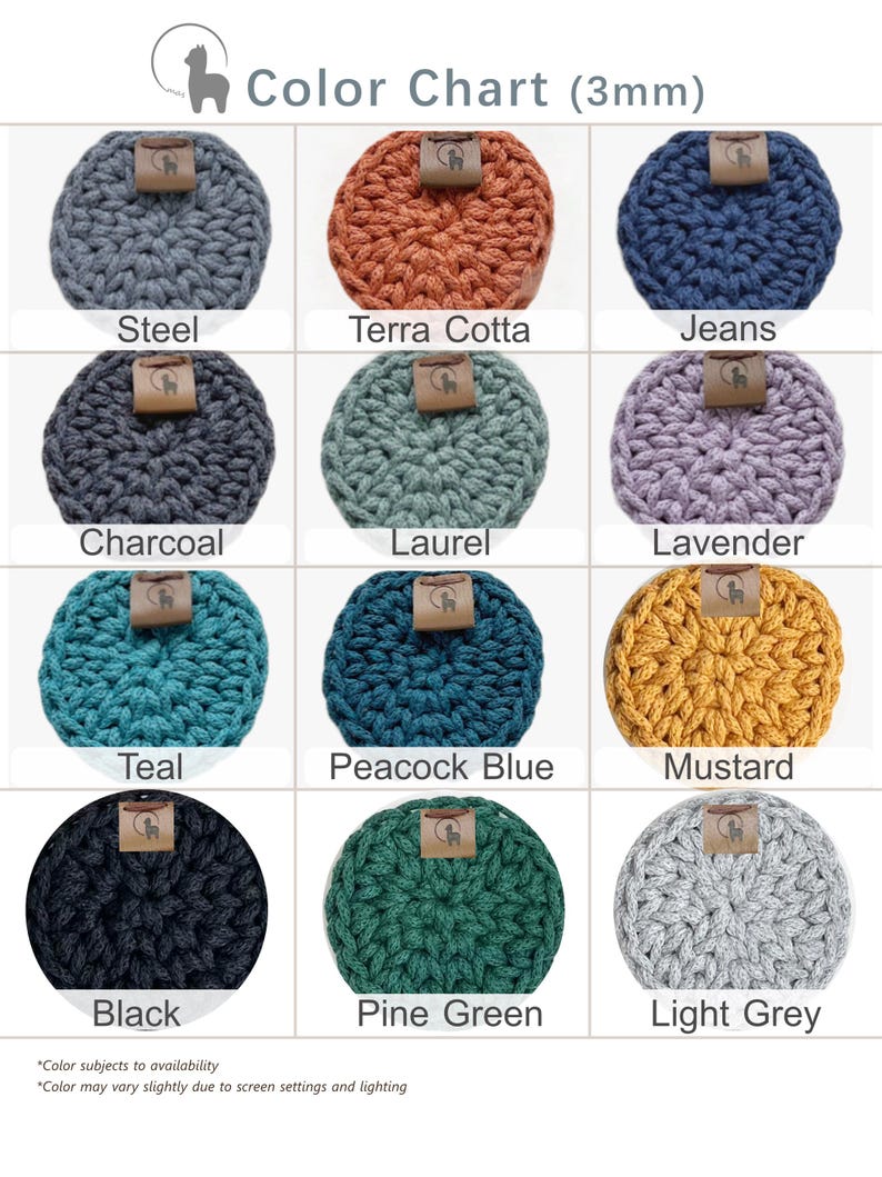 Hand-crocheted Cat Coasters: Set of 4 or 6, With or Without Holder - Etsy