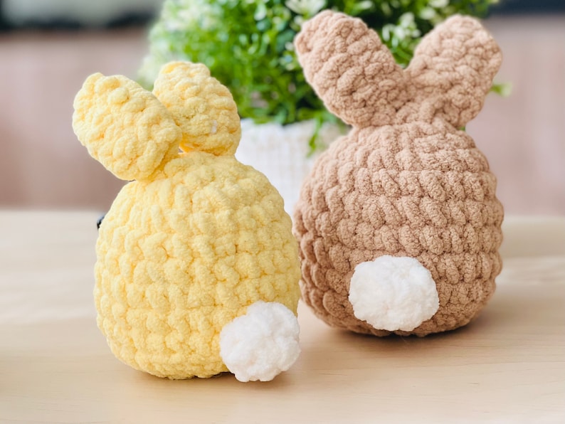Crochet Bunny Plushie PATTERN: Fluffy Lil Bunny Quick & Easy - Etsy