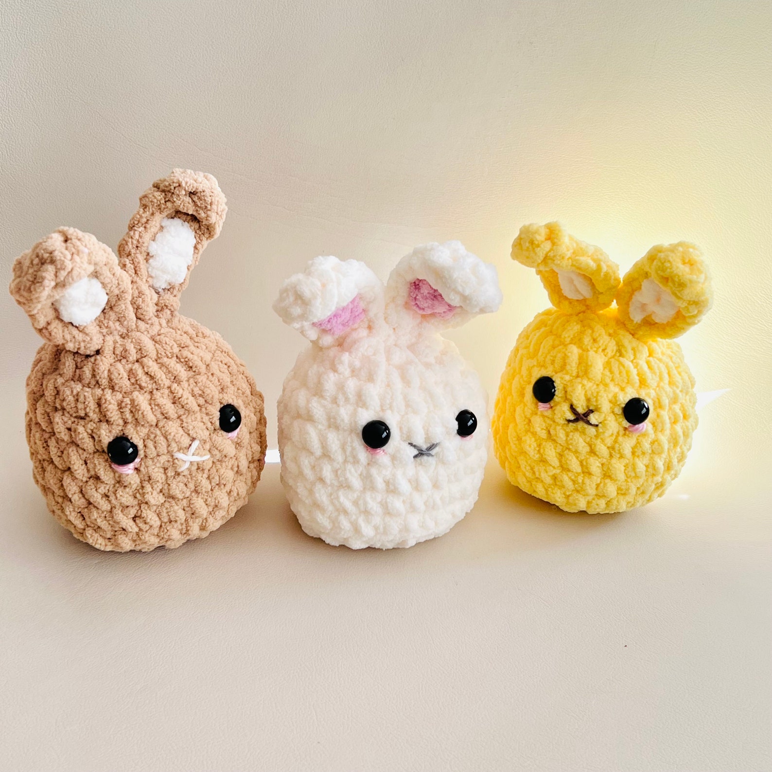 Crochet Bunny Plushie PATTERN: Fluffy Lil Bunny Quick & Easy - Etsy