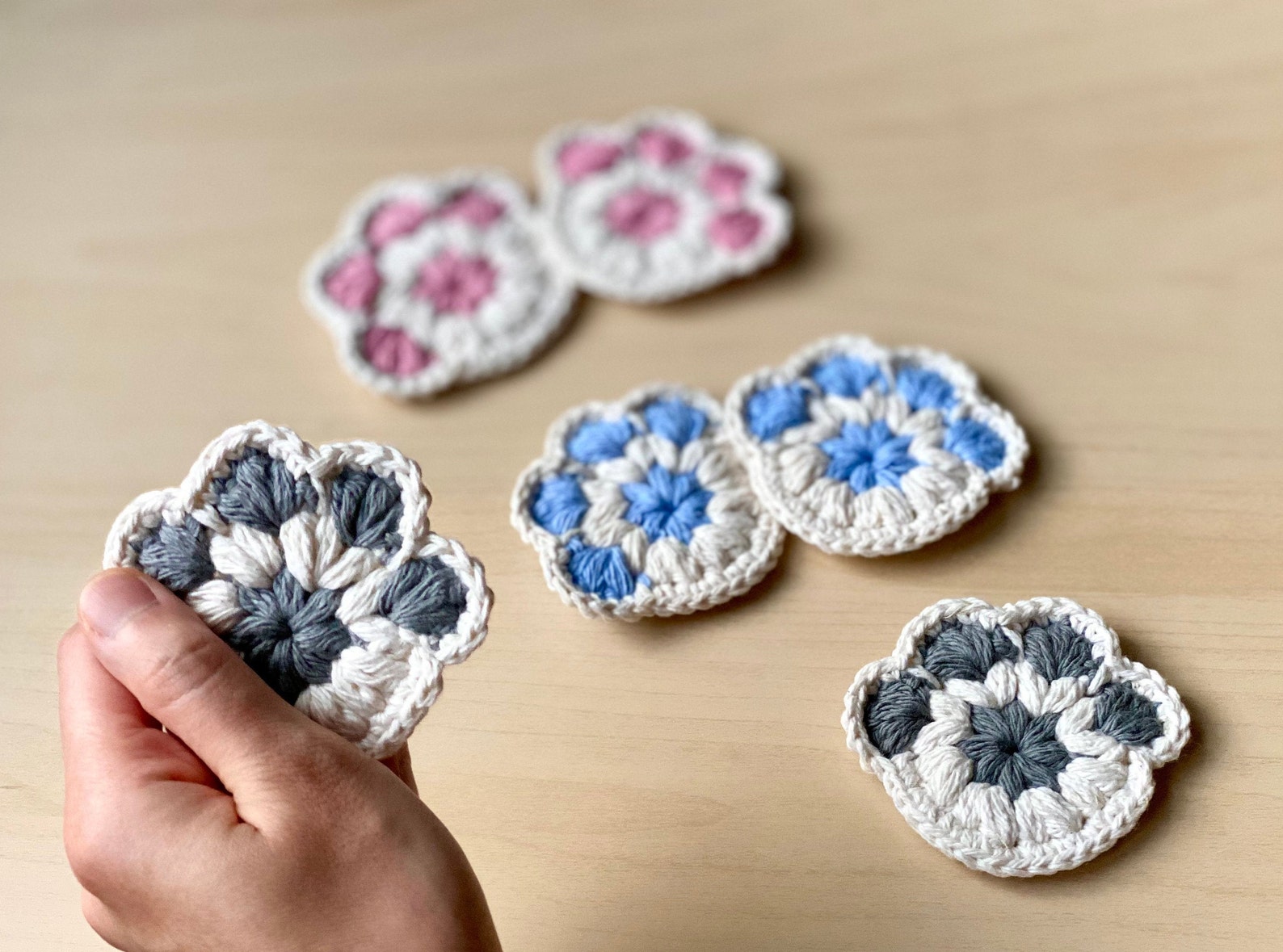 Crochet PATTERN: Cat Paw Print Instant Download PDF 30 Min Easy Crochet ...