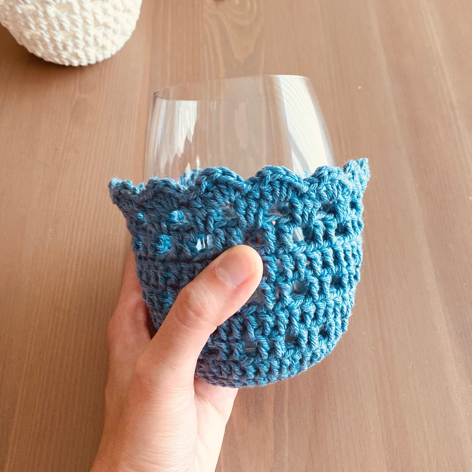 Crochet Wine Glass Cozy PATTERN PDF| Stemless,2 Sizes| Lace Wine Glass ...