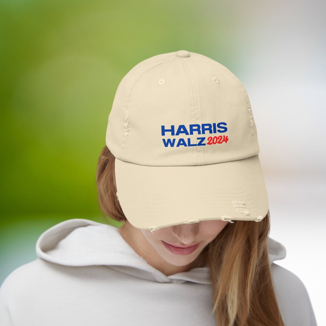 Kamala Harris Cap Harris Walz Distressed Hat Democrat Party ...