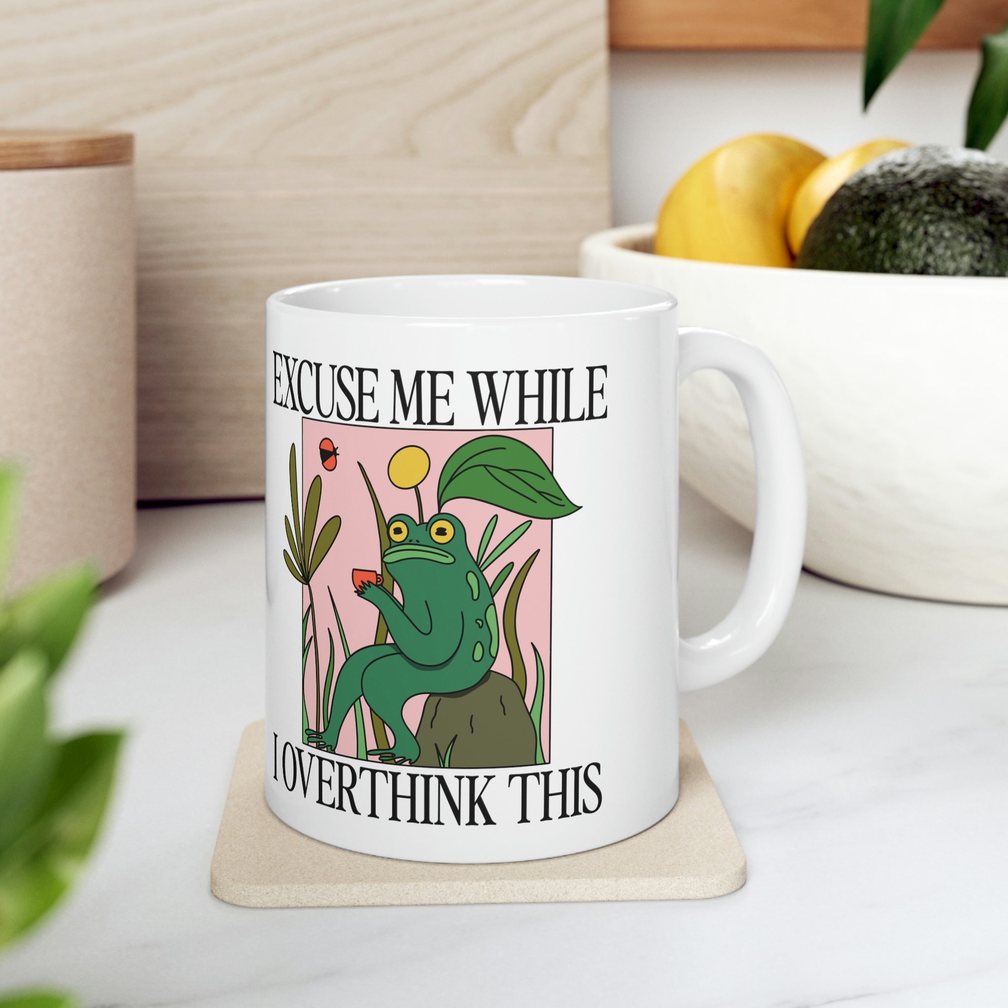 Excuse Me While I Overthink This Mug Funny Neurodivergent, ADHD, Autism ...