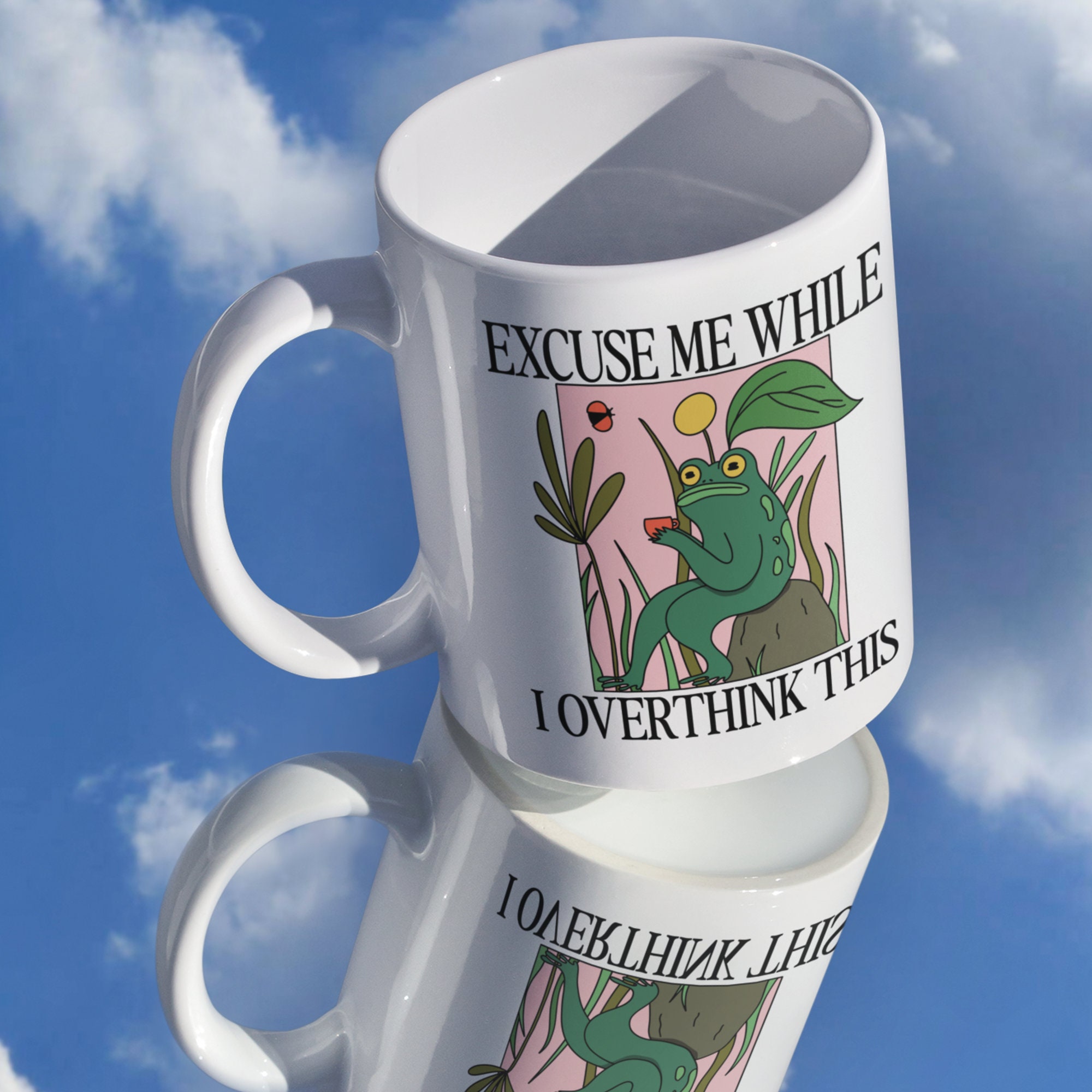 Excuse Me While I Overthink This Mug Funny Neurodivergent, ADHD, Autism ...