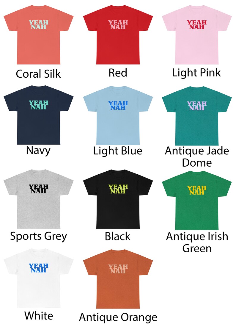 Yeah Nah Australian Slang T-shirt | Aussie Slang Tee Shirt | Funny ...