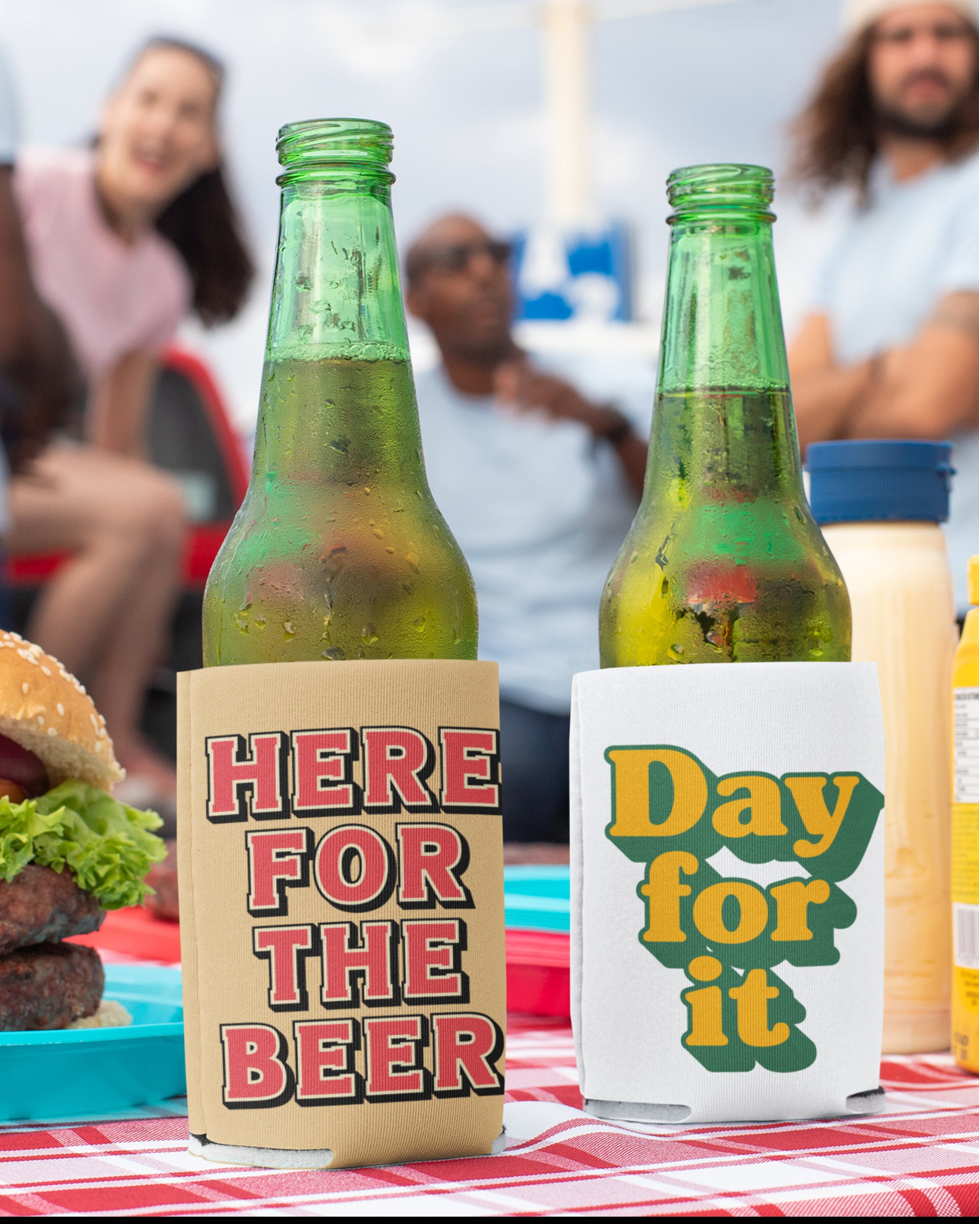 Here for the Beer Aussie Stubby Holder | Funny Australian Stubbie ...