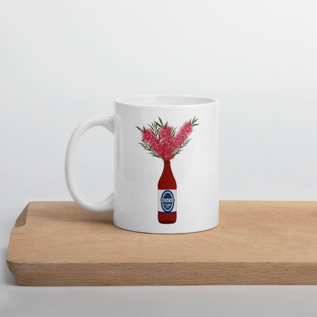 Australian Native Flowers in Resch's Longneck Beer Bottle Vase White ...