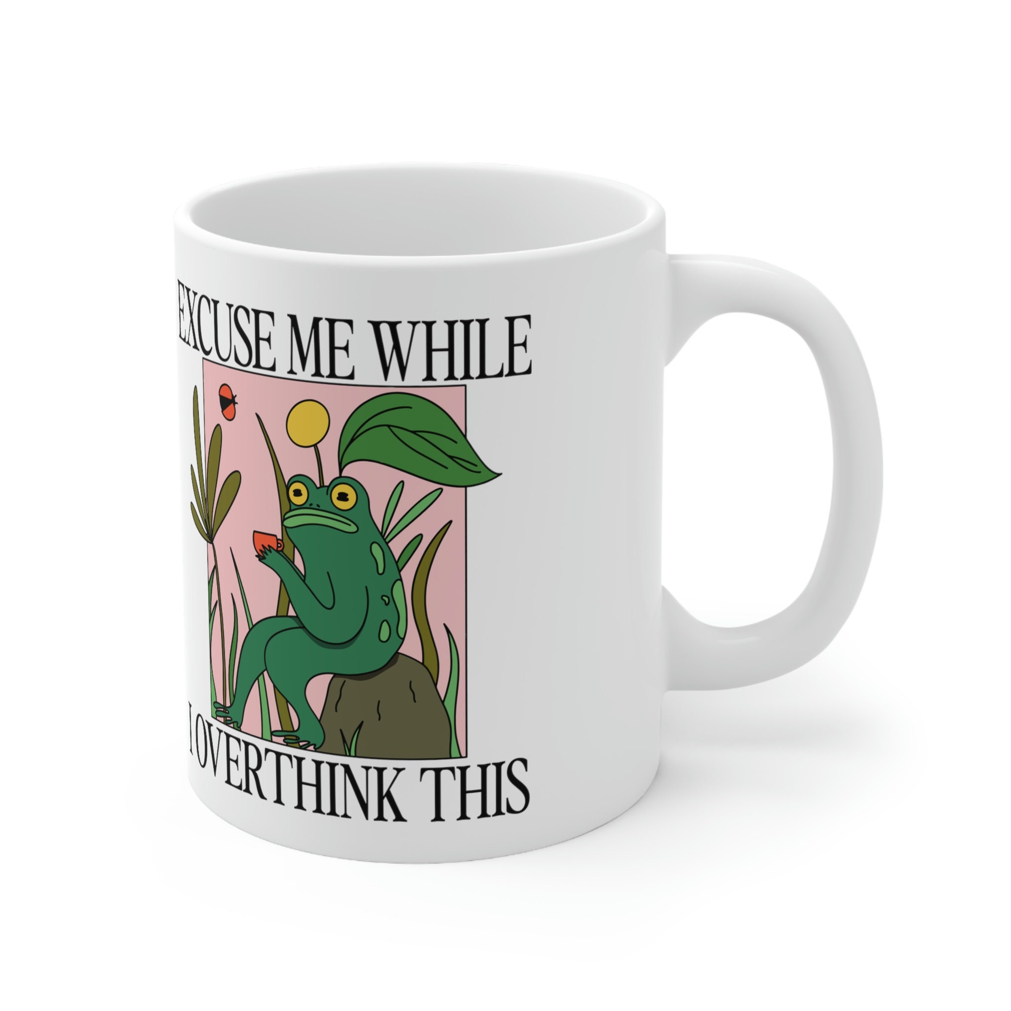 Excuse Me While I Overthink This Mug Funny Neurodivergent, ADHD, Autism ...