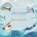 Shark Digital Birthday Invitation, Editable Invitation, Jaw-some, Shark ...