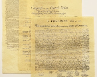 Documents of Freedom Bundle Declaration of Independence - Etsy