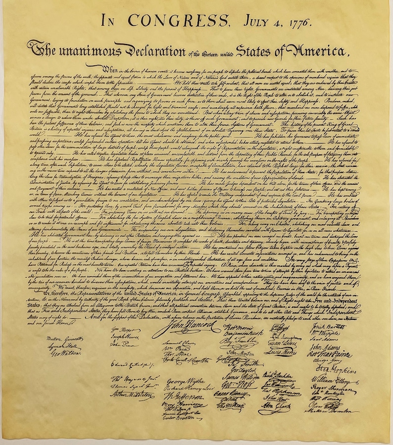 Poster Print Premium Pack American History 5 Documents on Parchment ...