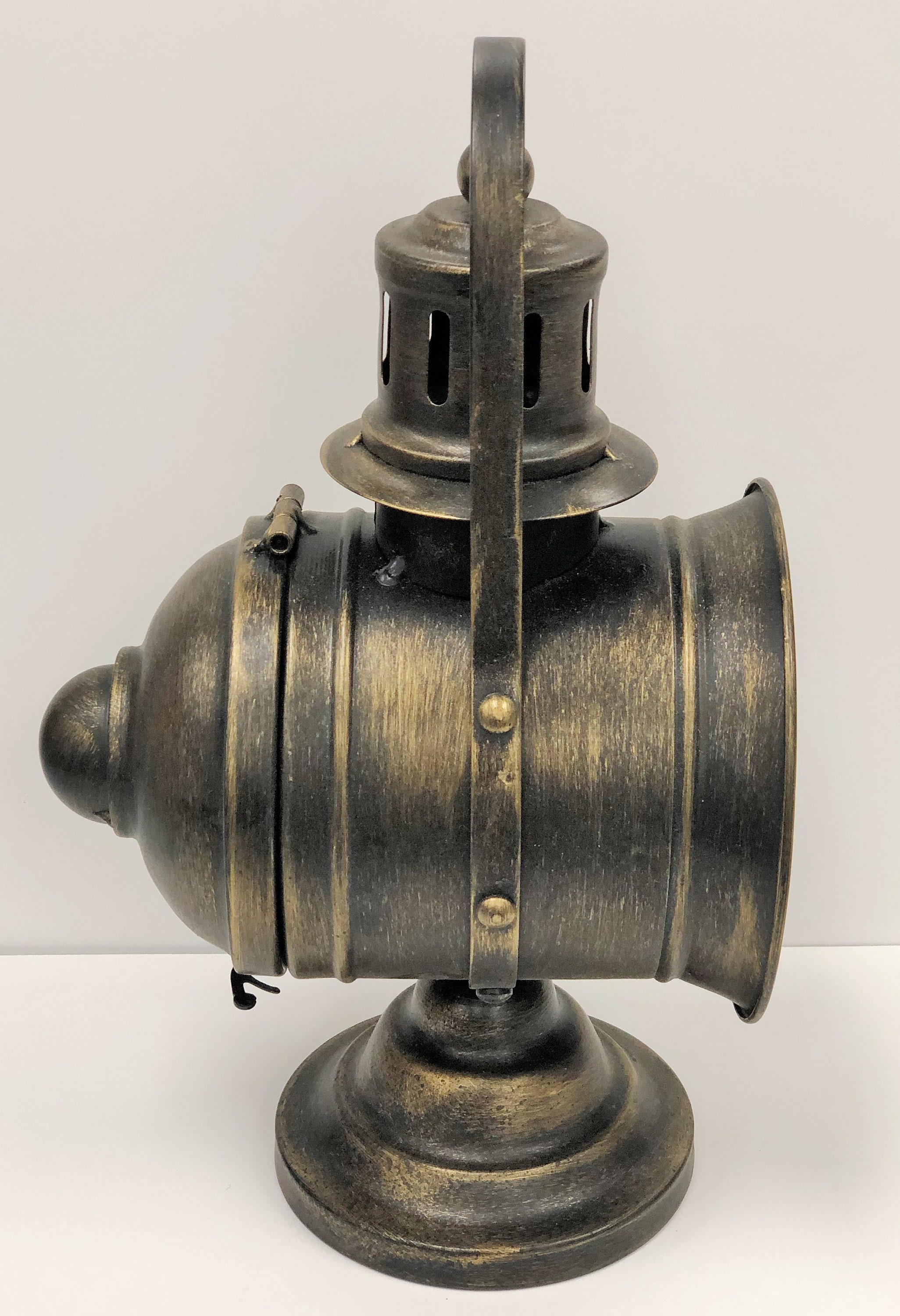 Desk Lantern Table Clock Antique Vintage Style Decoration Desk Office ...