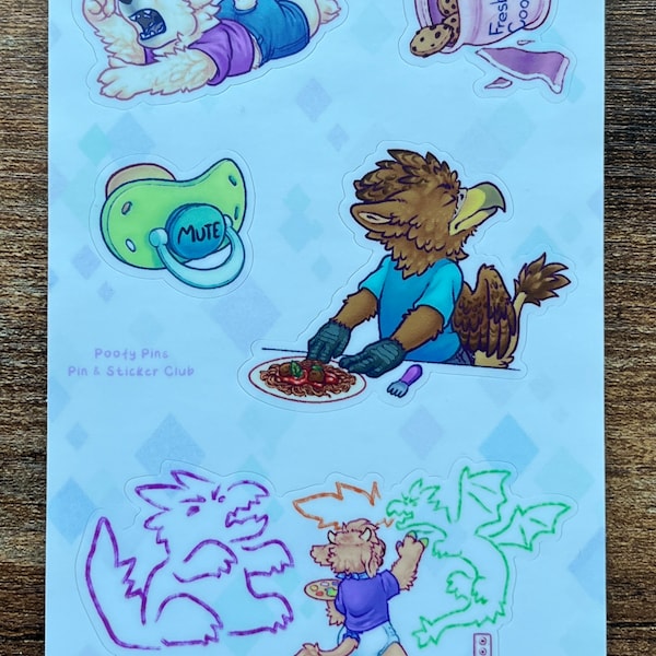 Furry Sticker - Etsy