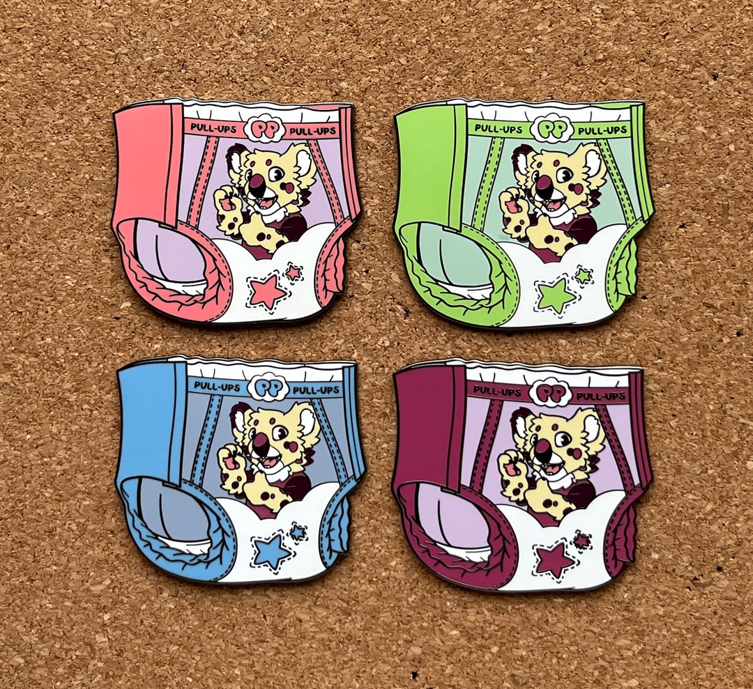 ABDL Pull-ups Enamel Pin | Poofy Pins No. 071 Koo-alas | Agere Babyfur ...