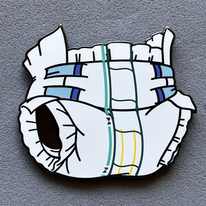ABDL 2-tapes Medical Diaper Pin | S4, M4, L4, XL4 | Agere Enamel Pin ...