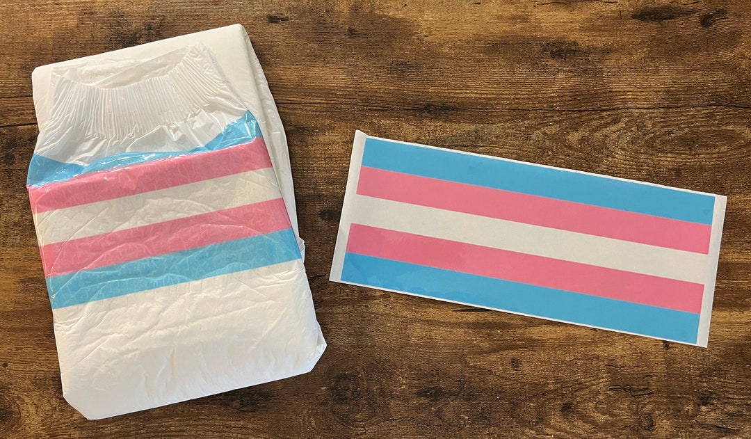 5 10pk Transgender Pride Diaper Landing Zone Sticker Etsy