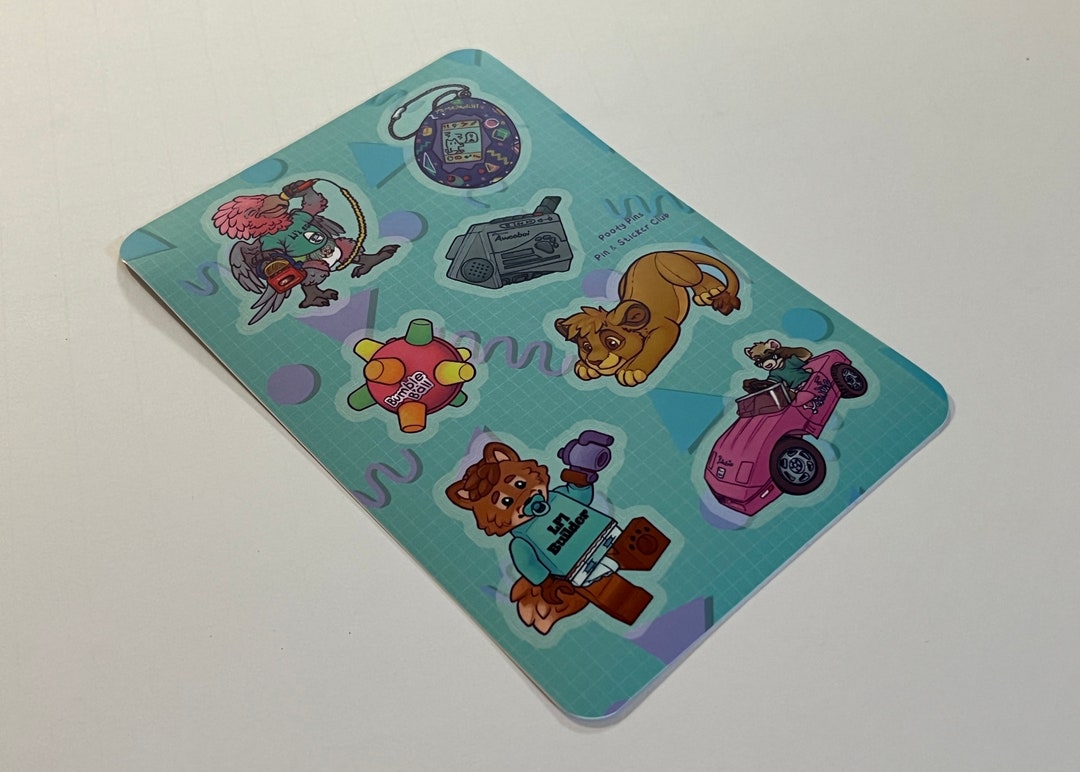 Nostalgia 80s & 90s Sticker Sheet | ABDL Agere - Etsy