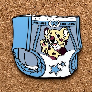ABDL Pull-ups Enamel Pin | Poofy Pins No. 071 Koo-alas | Agere Babyfur ...