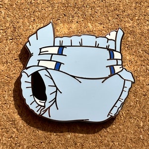 ABDL Diaper Pin 2-tapes #066 | White/pink/blue/black/pp-form | Agere ...