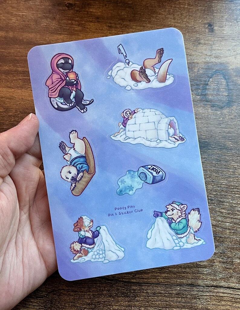 ABDL Agere Chilly Cubs Sticker Sheet - Etsy